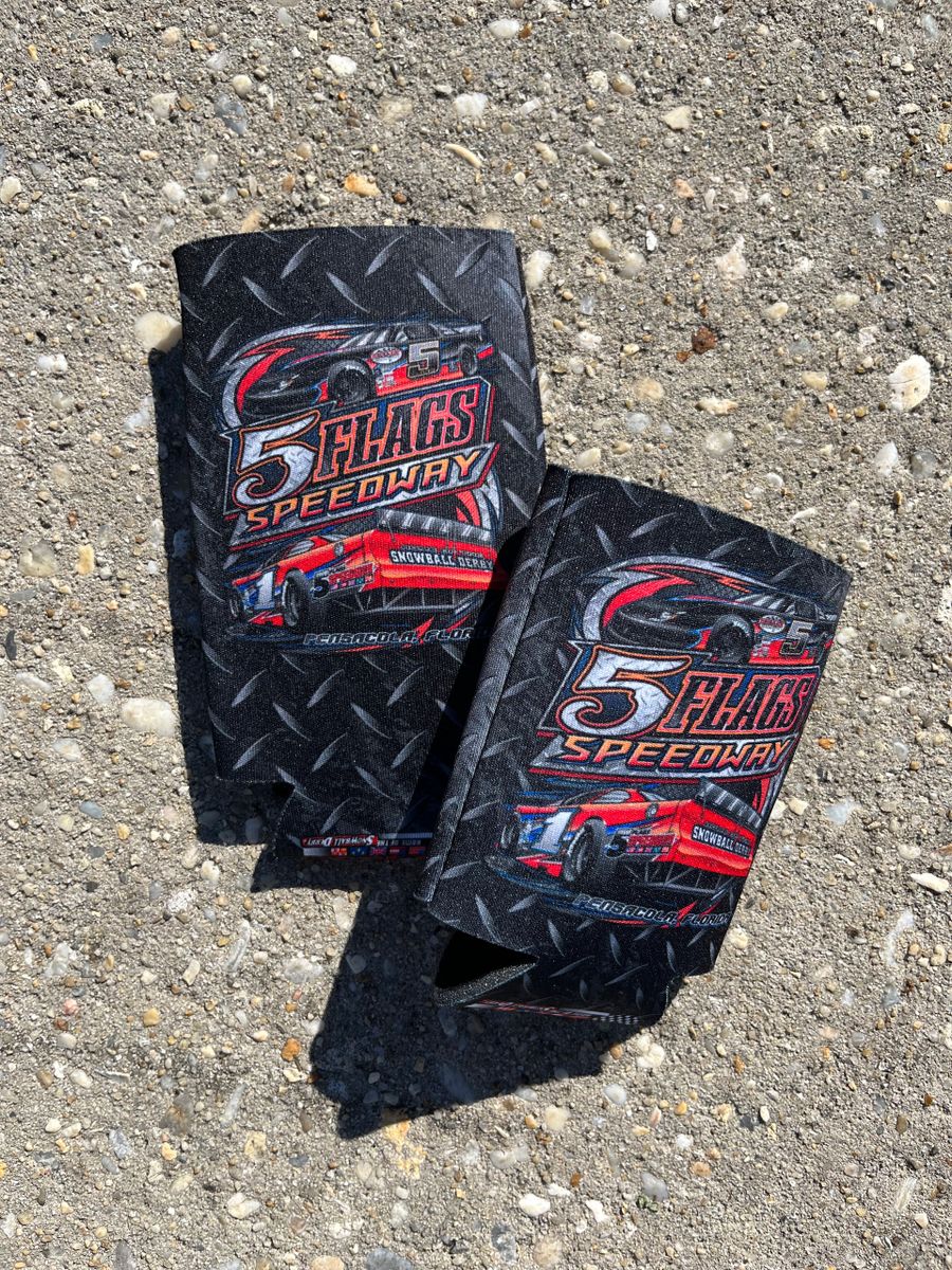 5 Flags Speedway Coozie