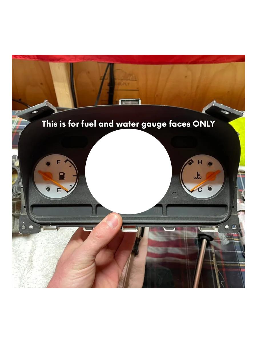 Subaru Sambar Gauge Face Decal For Fuel Gauge / Water Temp Gauge Face KS KV