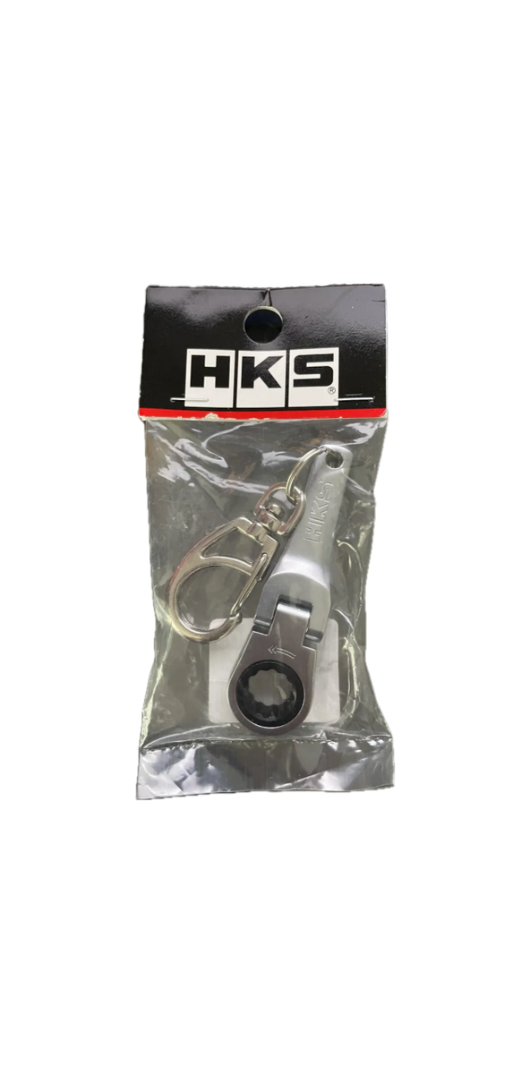 HKS 10mm Ratcheting Swivel Head Wrench Keychain JDM