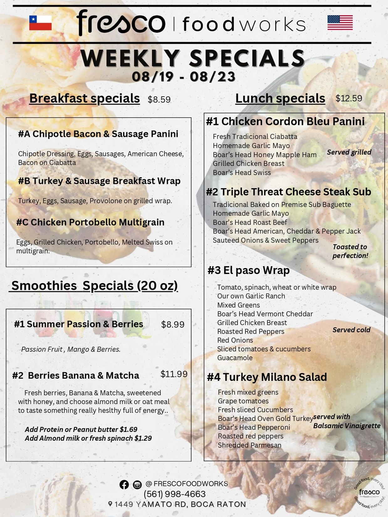 Fresco Foodworks - Coffee Store, Deli Coffee, Breakfast and Lunch