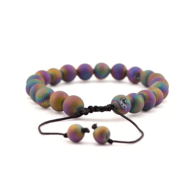 Peacock Druzy – EE System Hypercharged Adjustable Bracelet