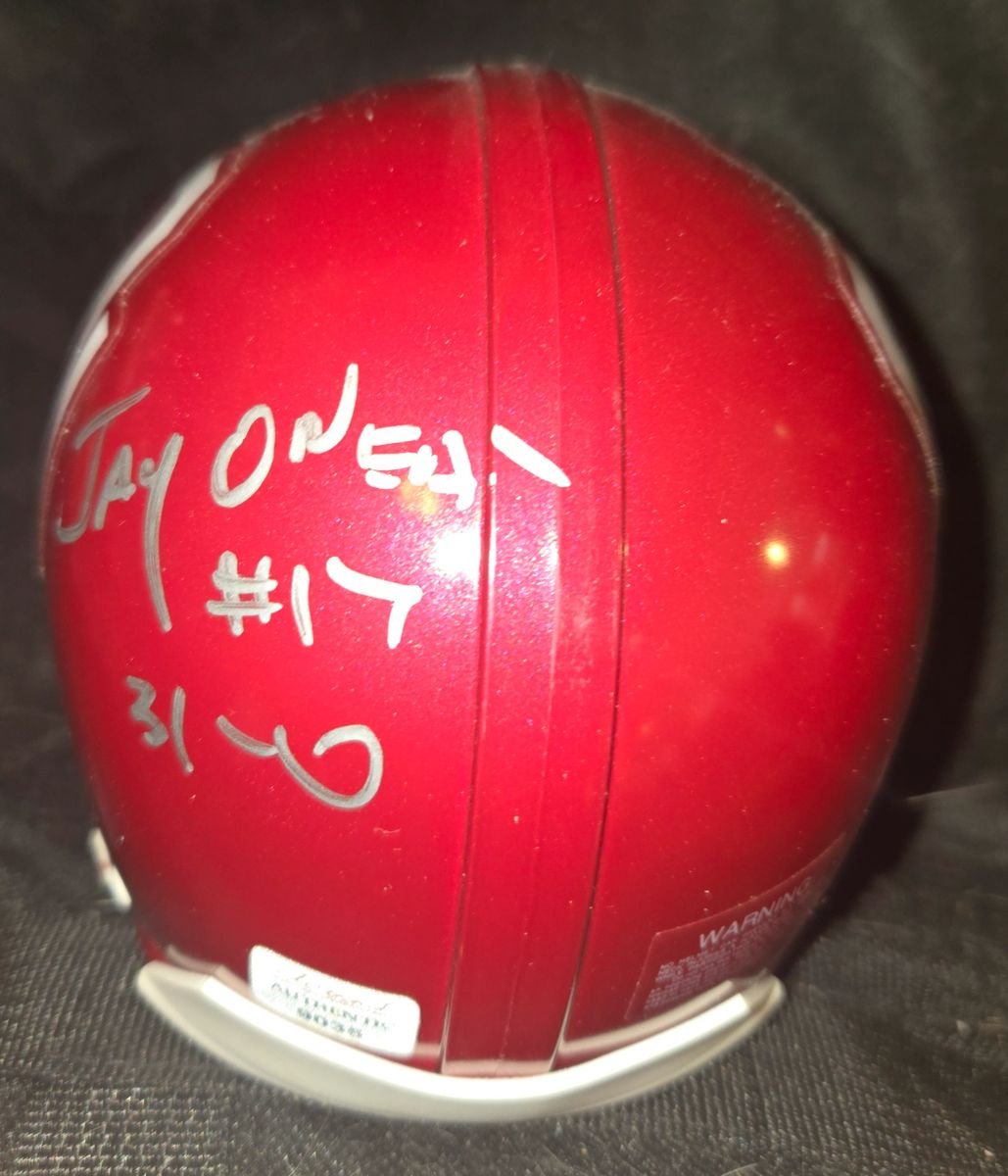 Jay O'Neal Autographed OU Mini Helmet