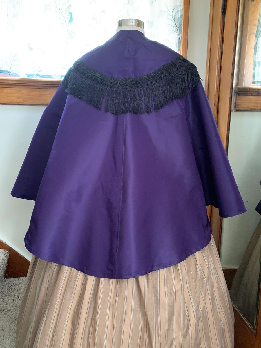 Silk mantle made from 1857 pattern, OUT558P