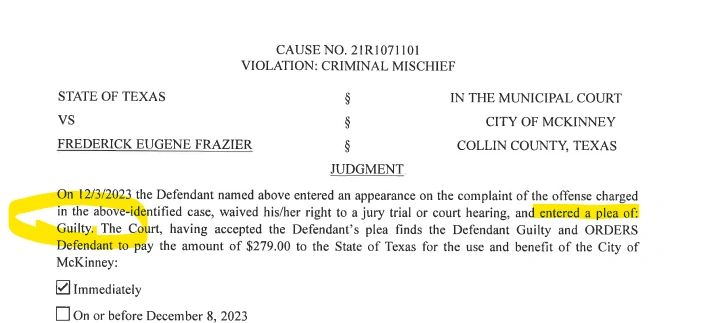 Bizarre Frazier Statement, Again*****