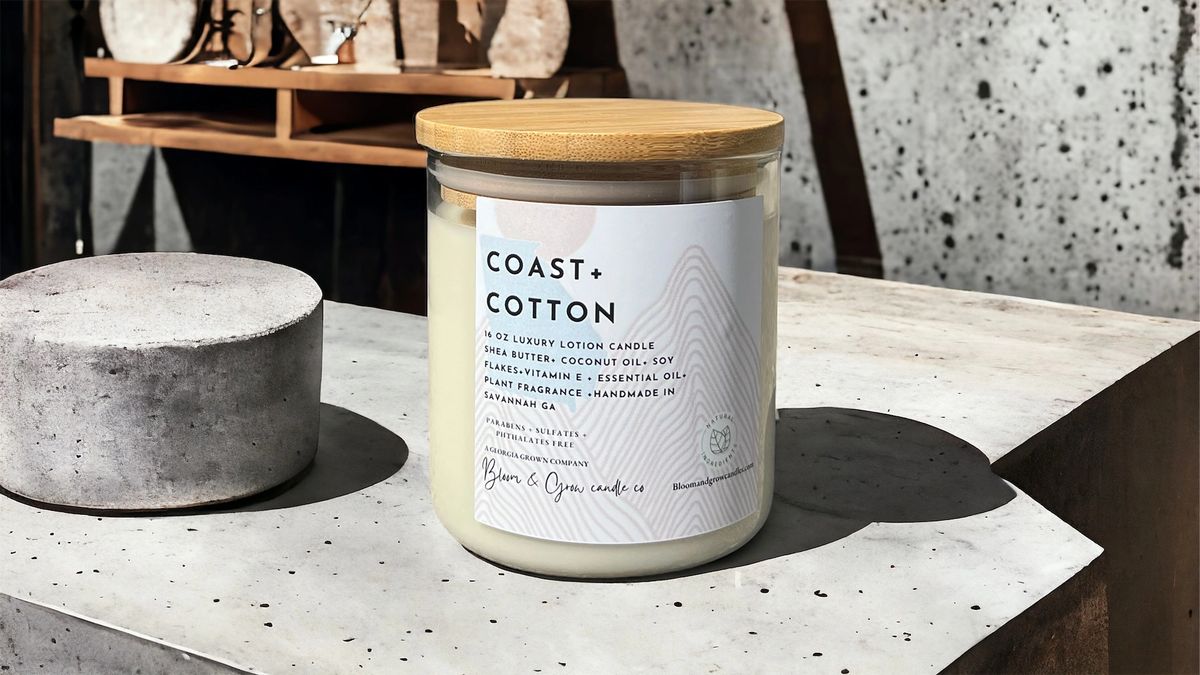 Shea Butter + Soy Lotion candle (16oz + 2 wick)