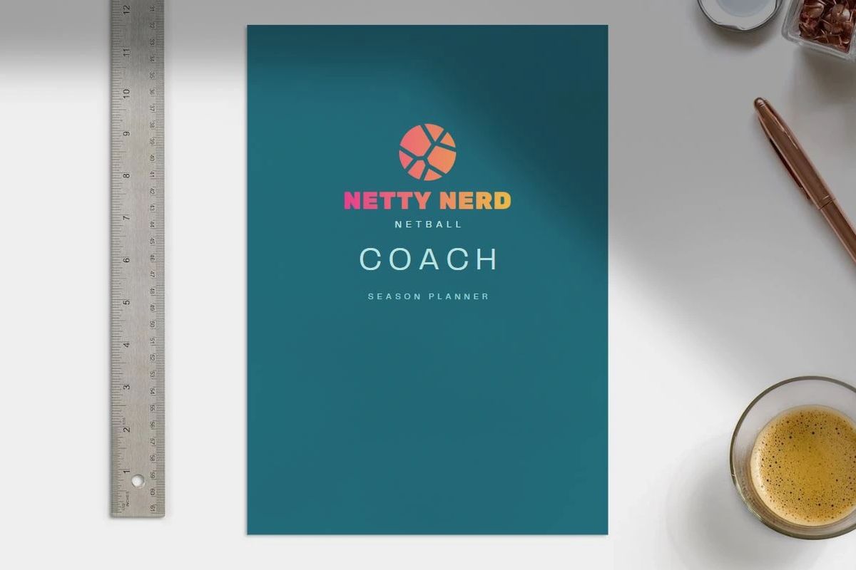 Netty Nerd Netball Coach Season Planner 2025 Blue