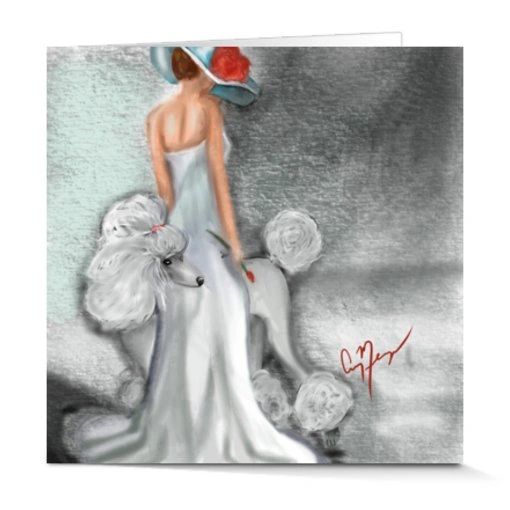 "Photoshoot" Linen Artist Card 5 x 5