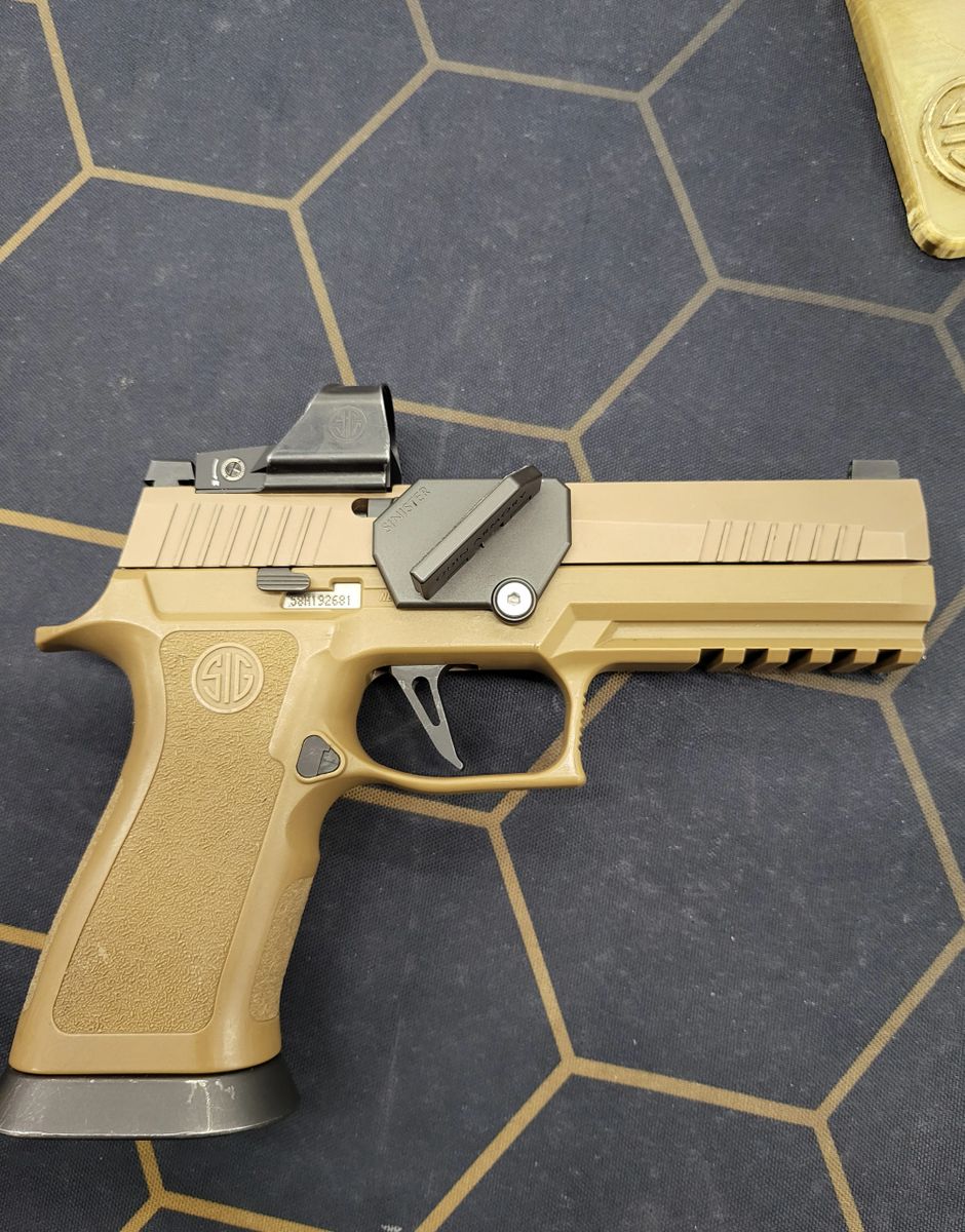 Sig P320 Left Handed Folding "Sinister" Thumb Rest