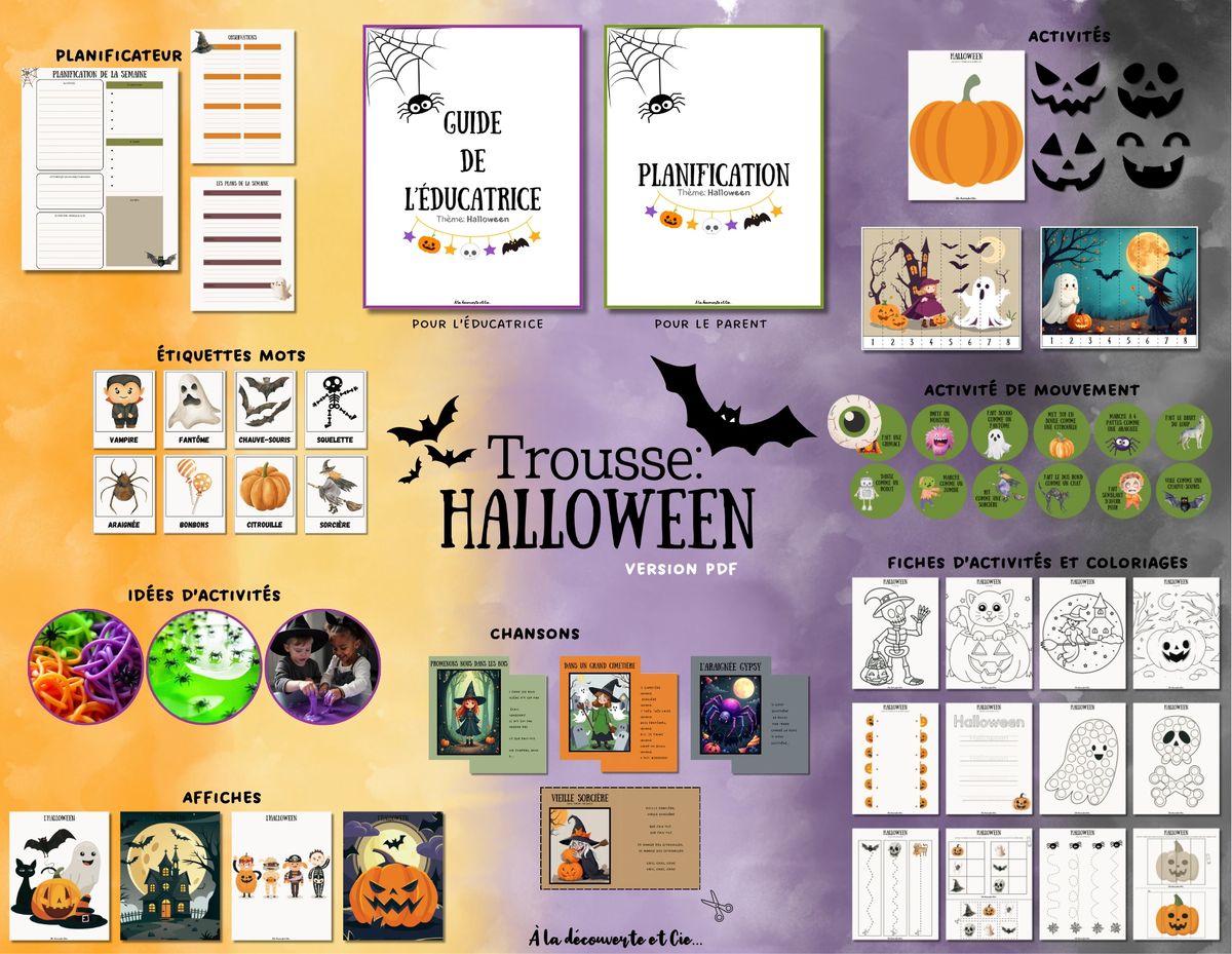 Trousse HALLOWEEN en PDF