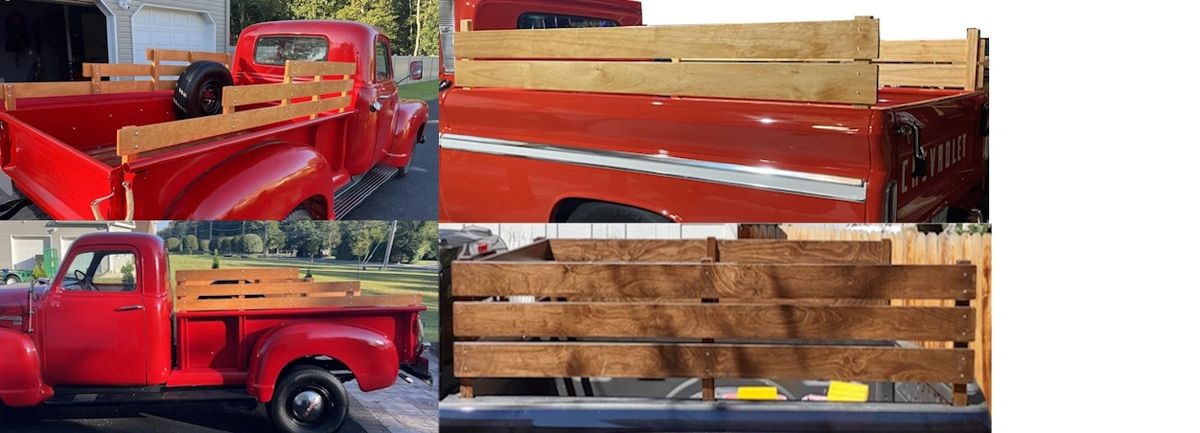 Pickup Truck Bed Wood Side Rails Handmade