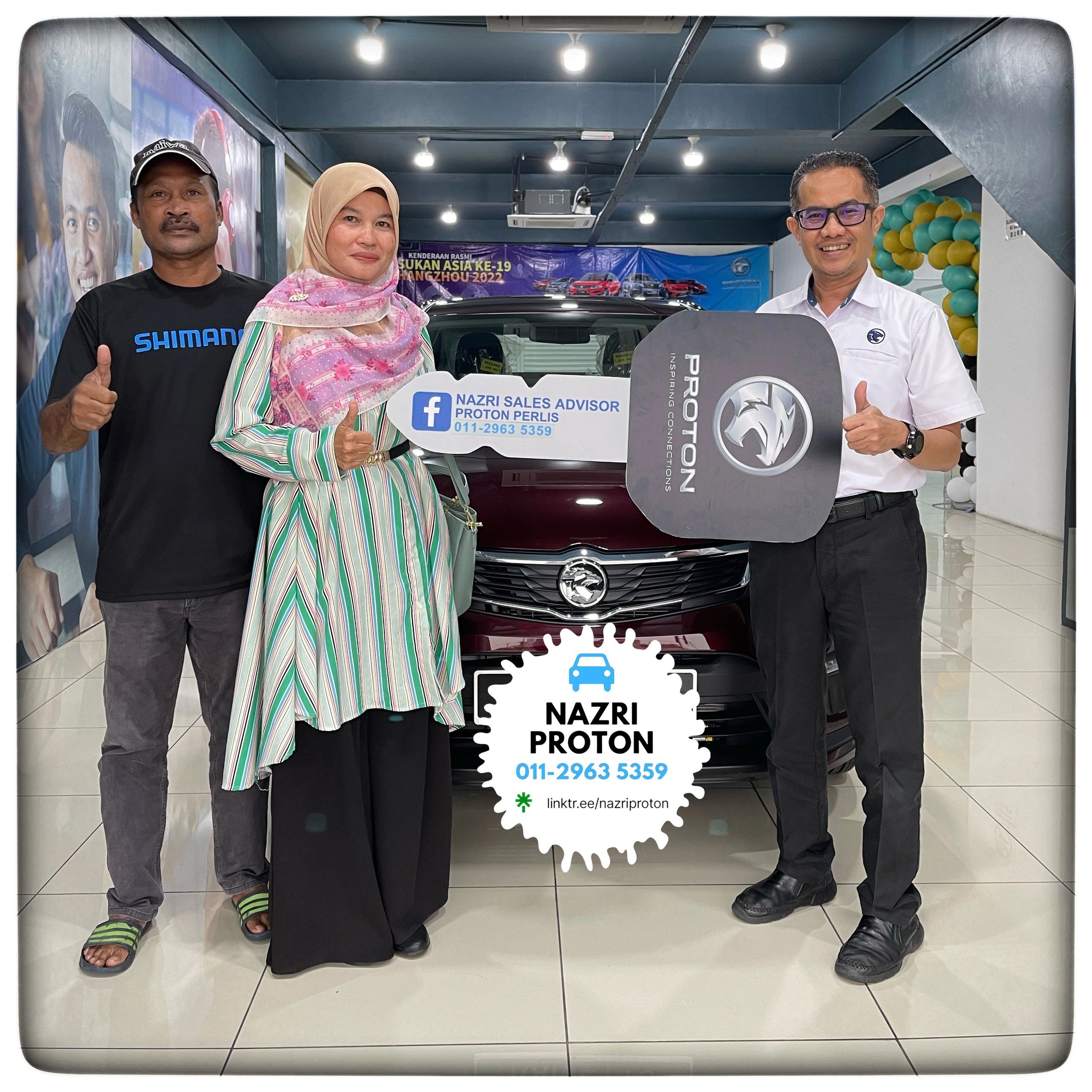 Deliver Kereta Proton Persona Executive Rosewood Maroon