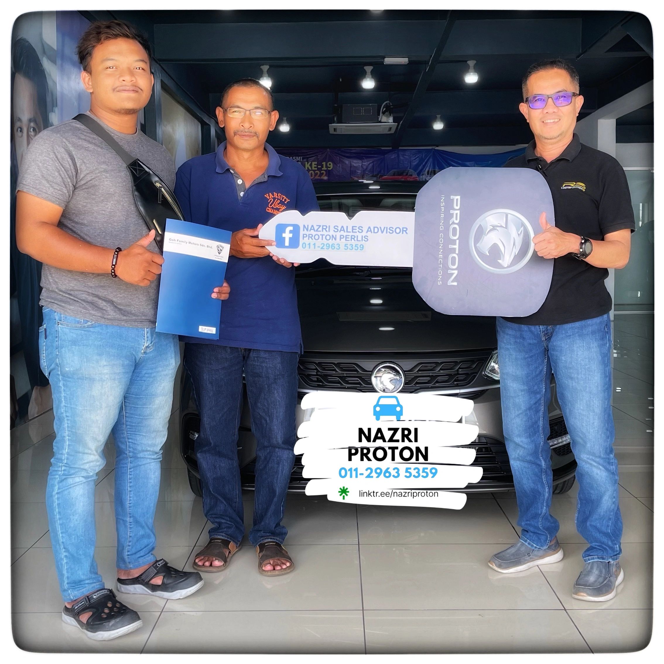Deliver Kereta Proton Saga Premium Jet Grey