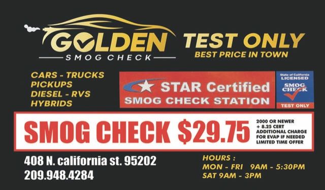 Golden Smog Check - Smog Check Near Me, Smog Check