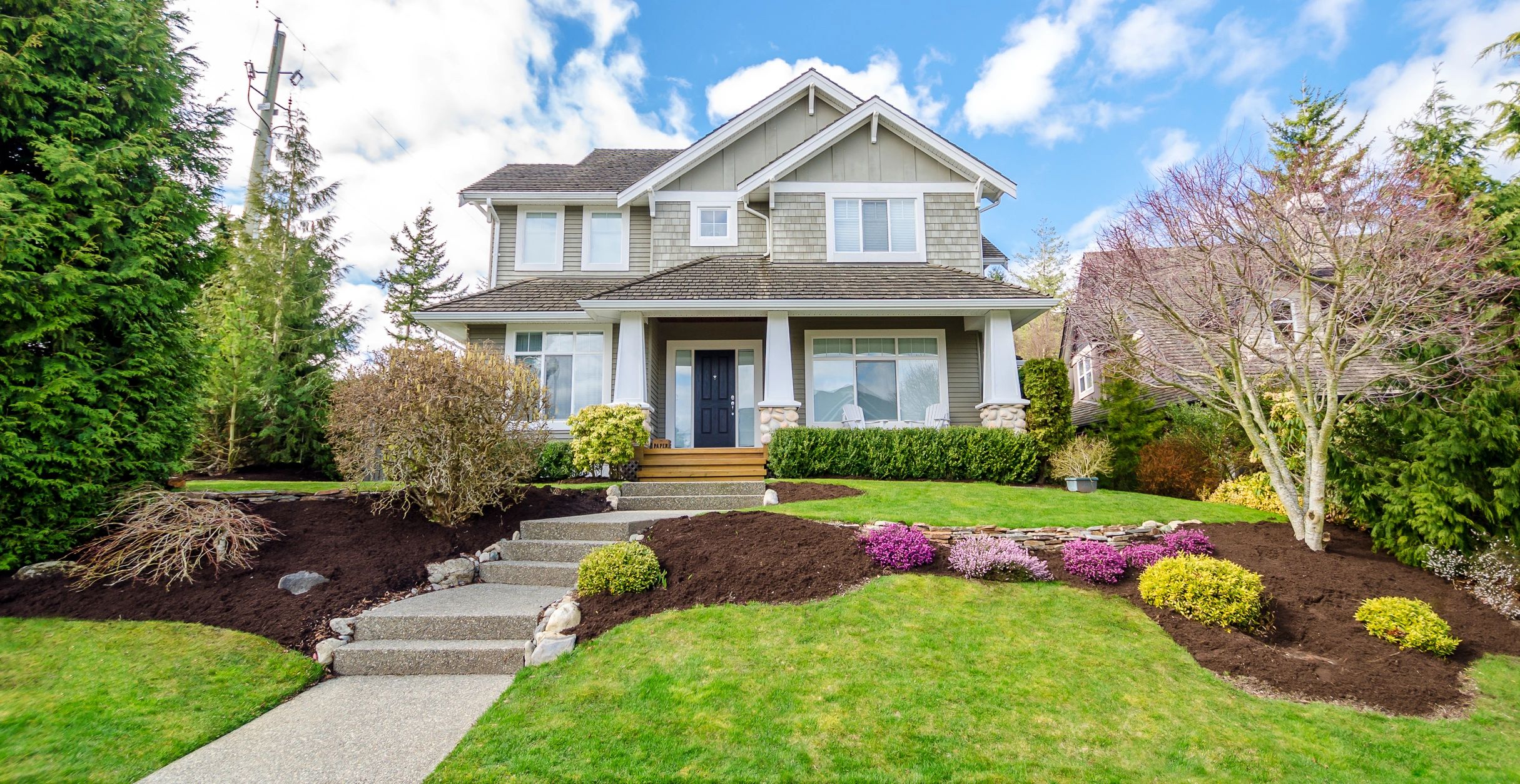 Outside the House - Landscape, Lawn Service