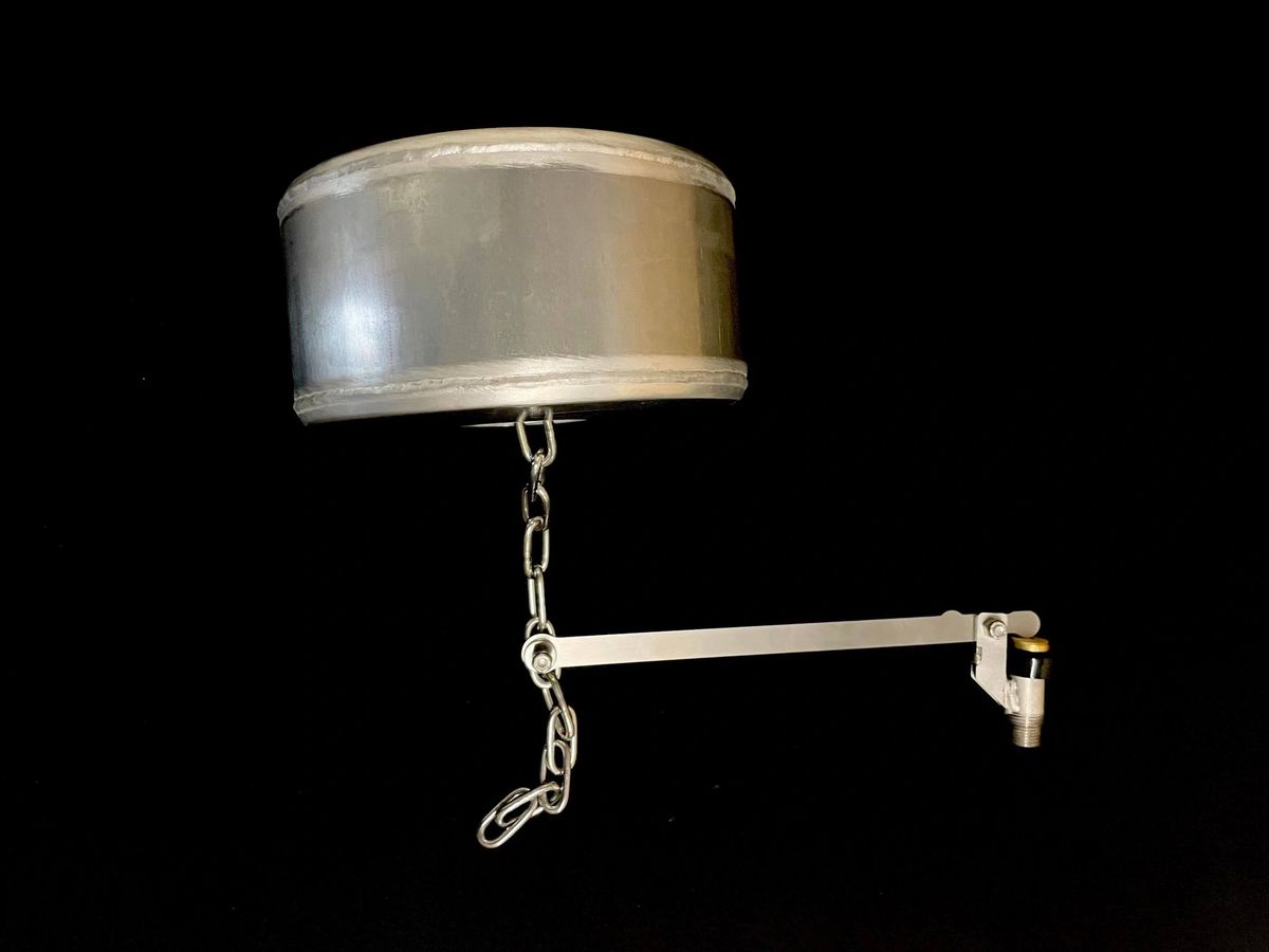 8" Pan Float with 1/2" Stainless Steel Valve