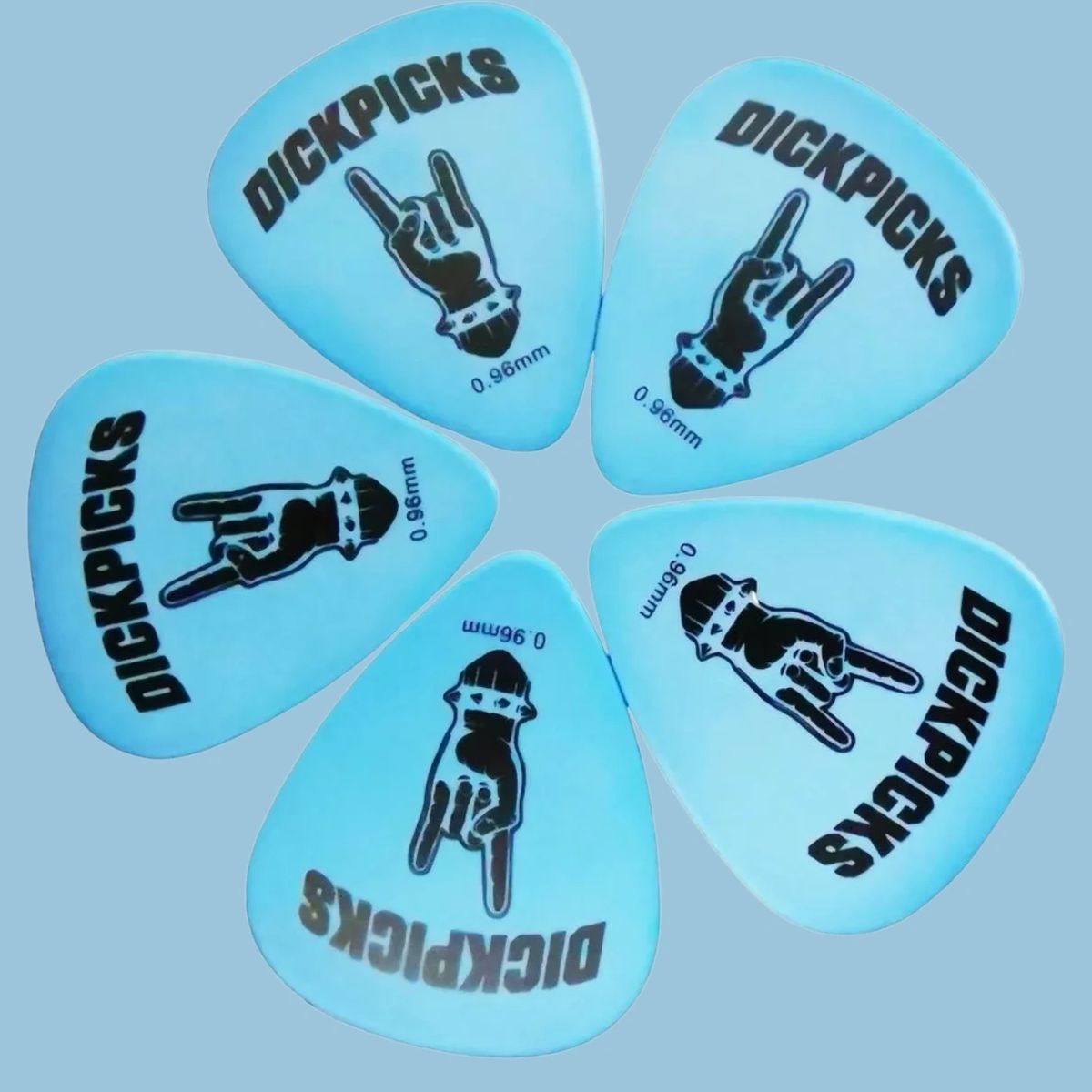 Blue Delrin 5 Pack .96mm