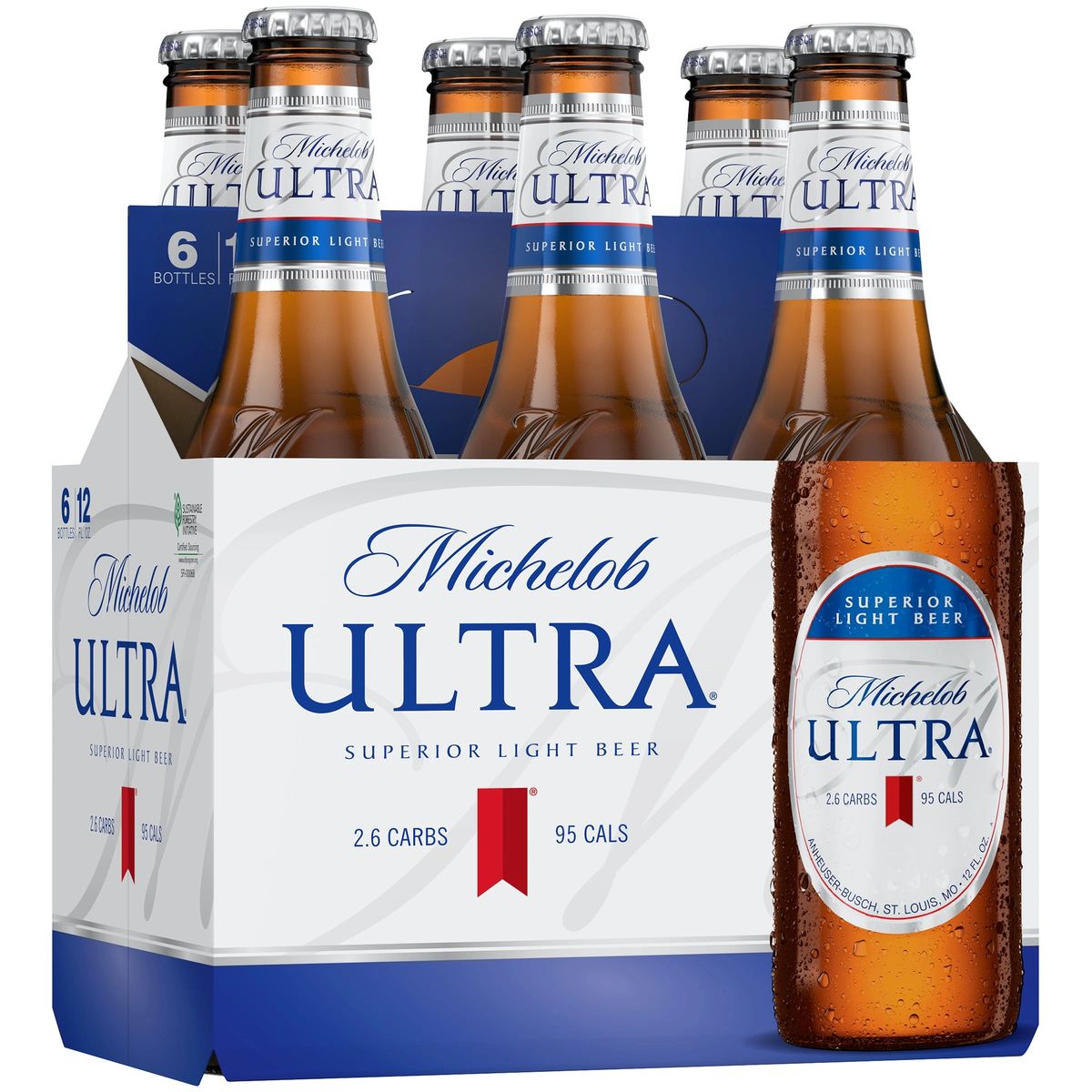 Michelob Ultra 6-Pack 12 FL OZ Bottle 12 OZ