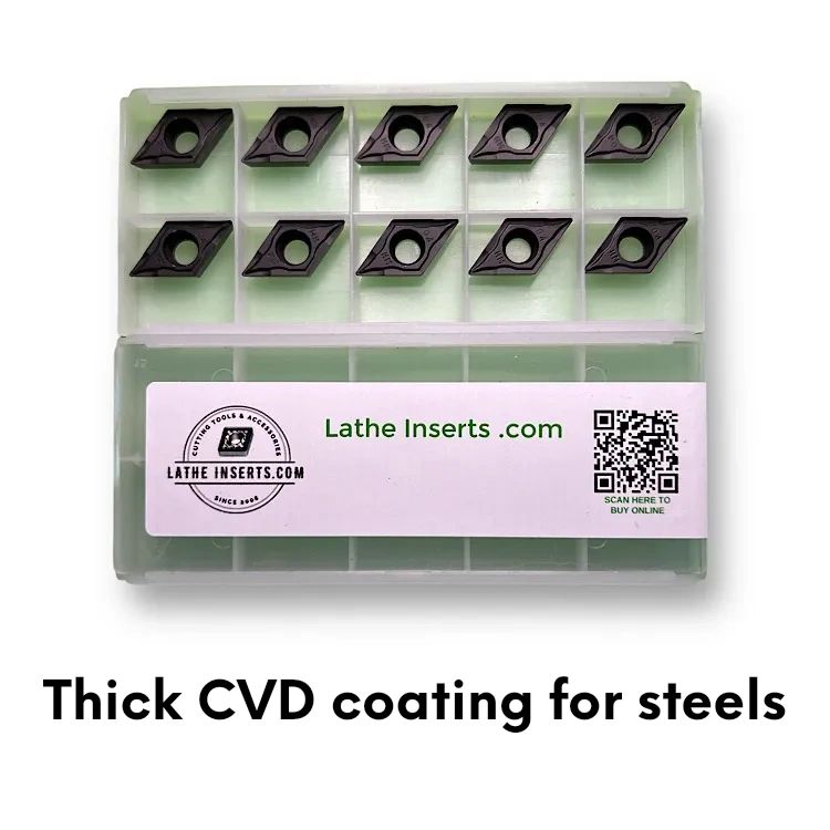 DCMT INSERTS FOR STEELS & STAINLESS