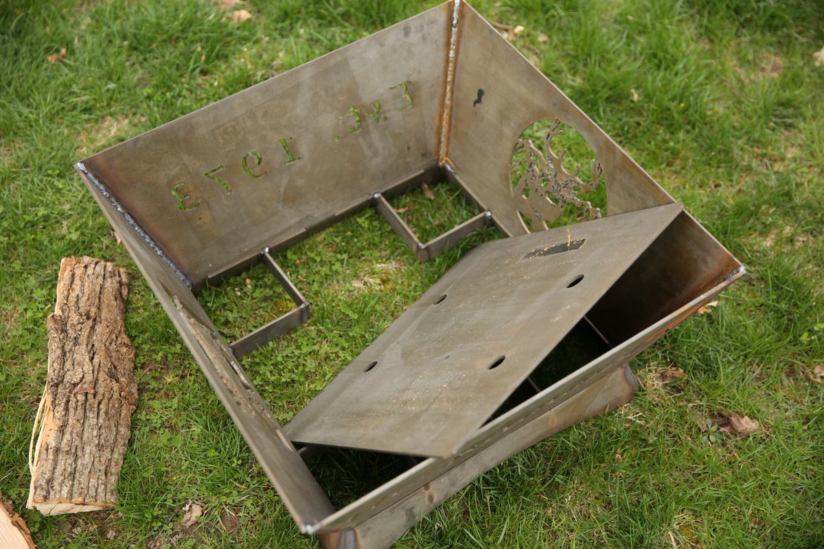 Square Wedge Fire Pit Weld-Your-Own Kit