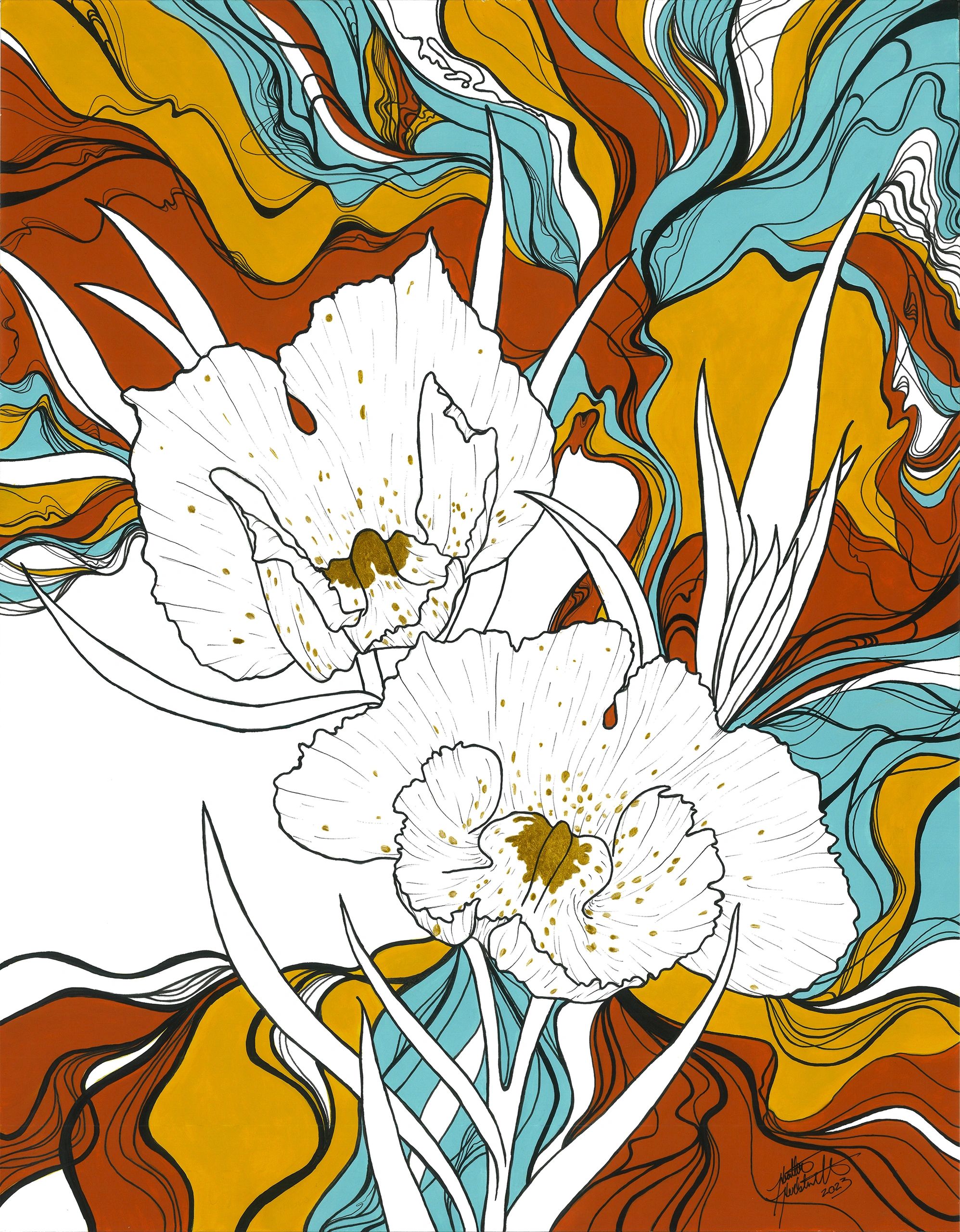 Heather + Ink - Original Artwork, Mixed Media