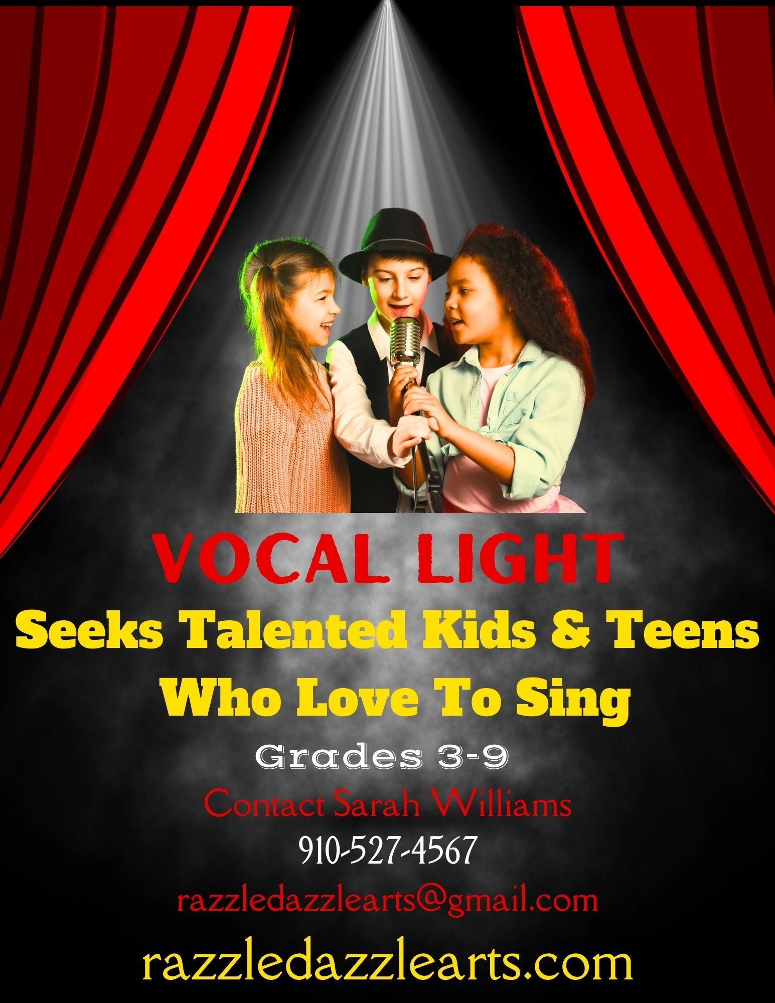 Vocal Coach and Voice Lessons for Children and Teens in Fayetteville NC