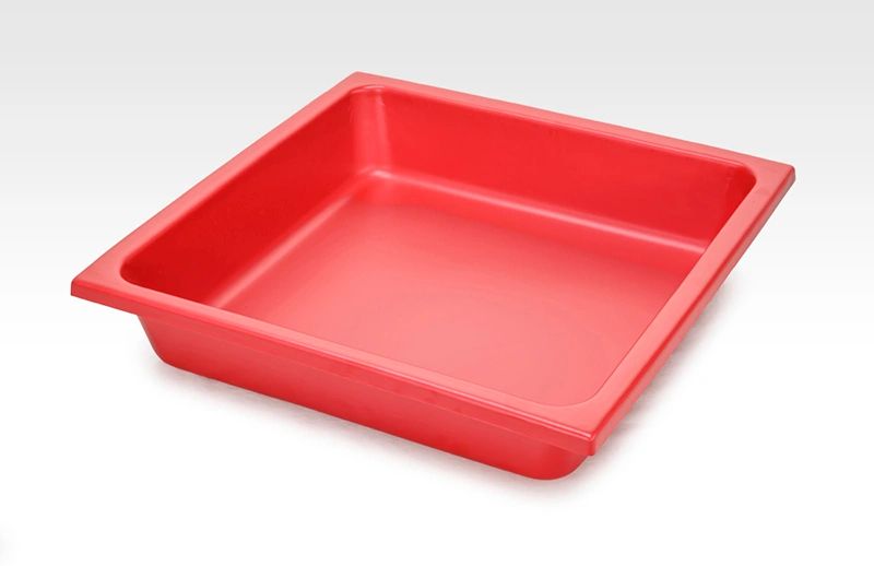 S1226DP Drip Pan — 4" Deep Red Add-On Pan for ChildBrite 4-Sided Easel