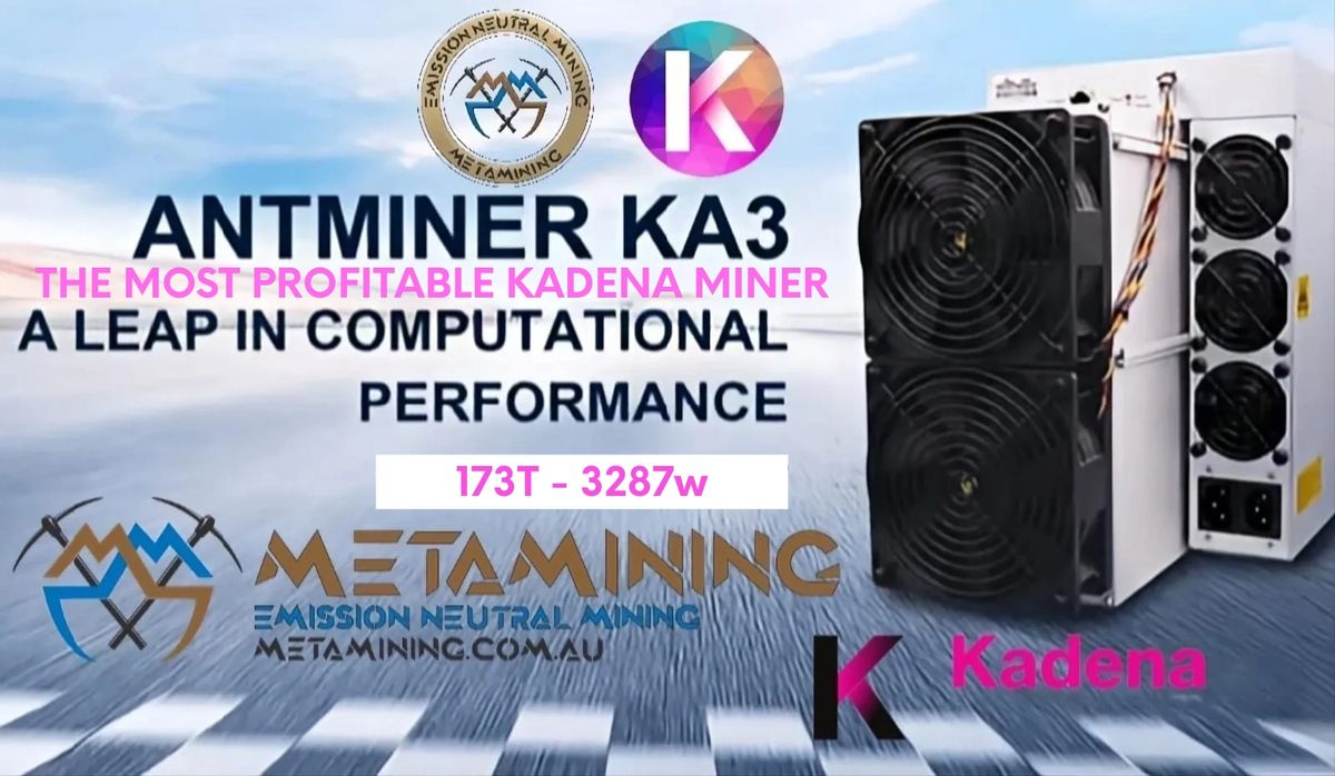 Antminer KA3 173T Kadena KDA Miner