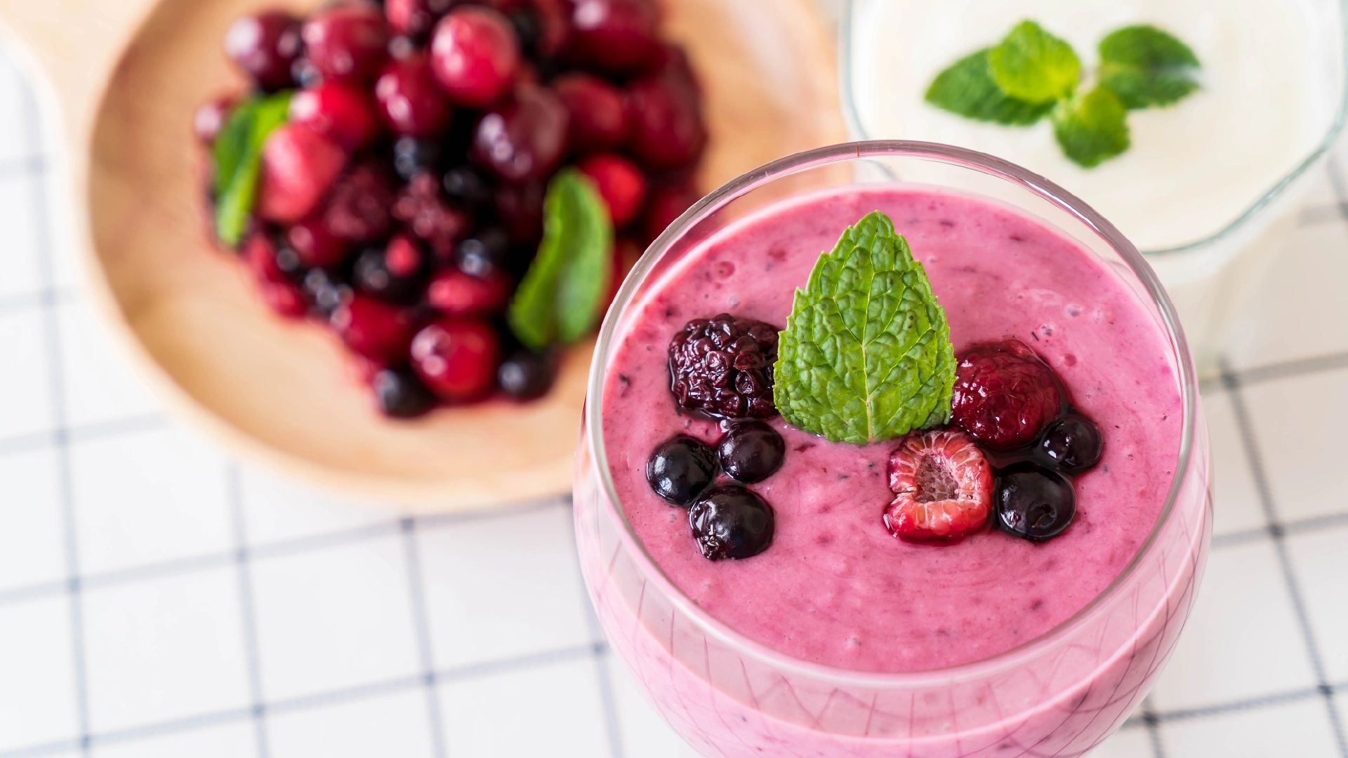 Smoothie de Moras con Proteína Vegana