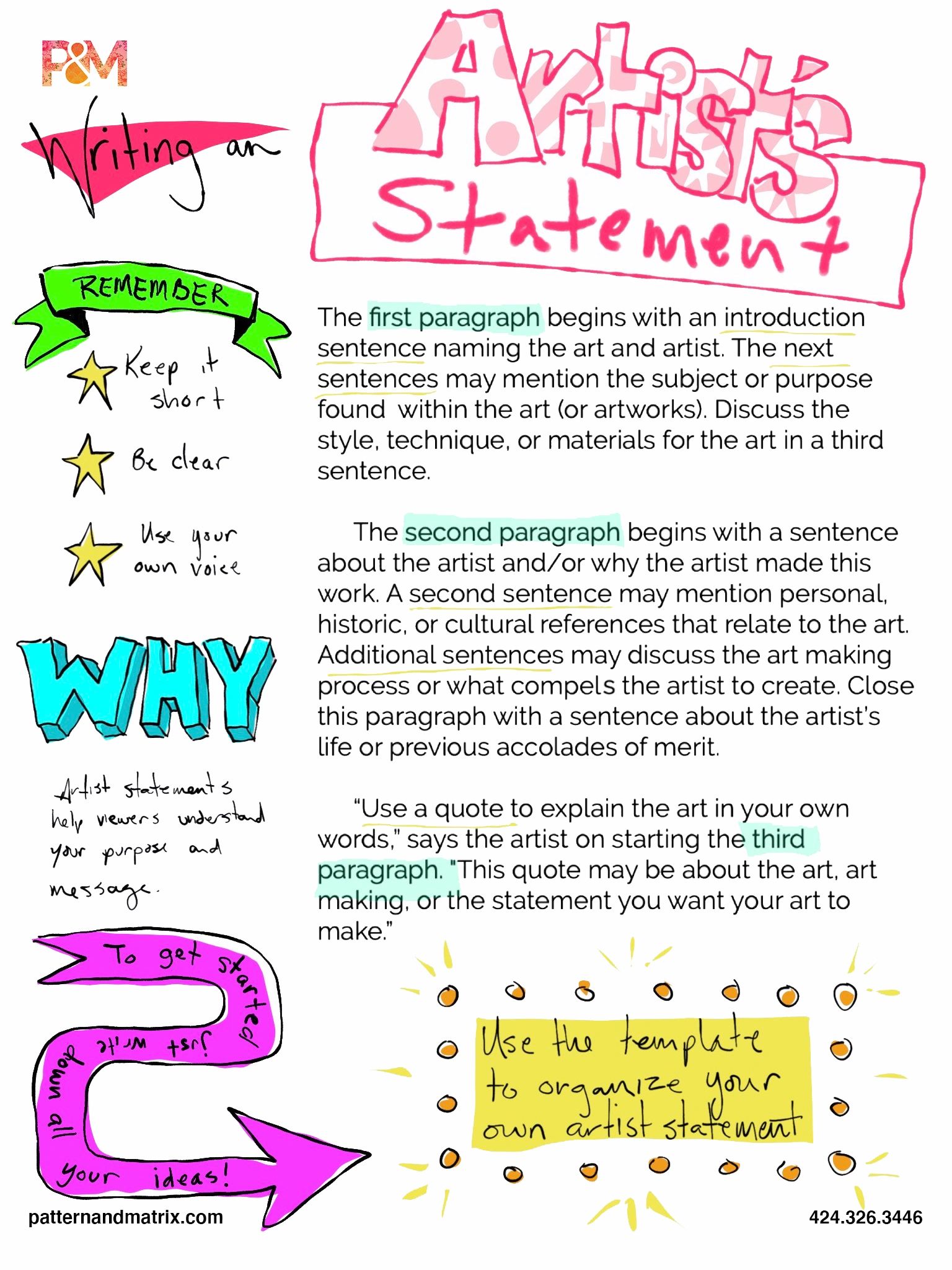 Writing an artist statement made easy