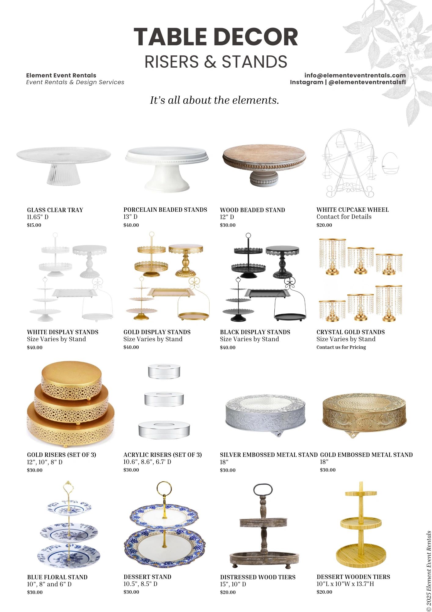 Table Decor | Element Event Rentals