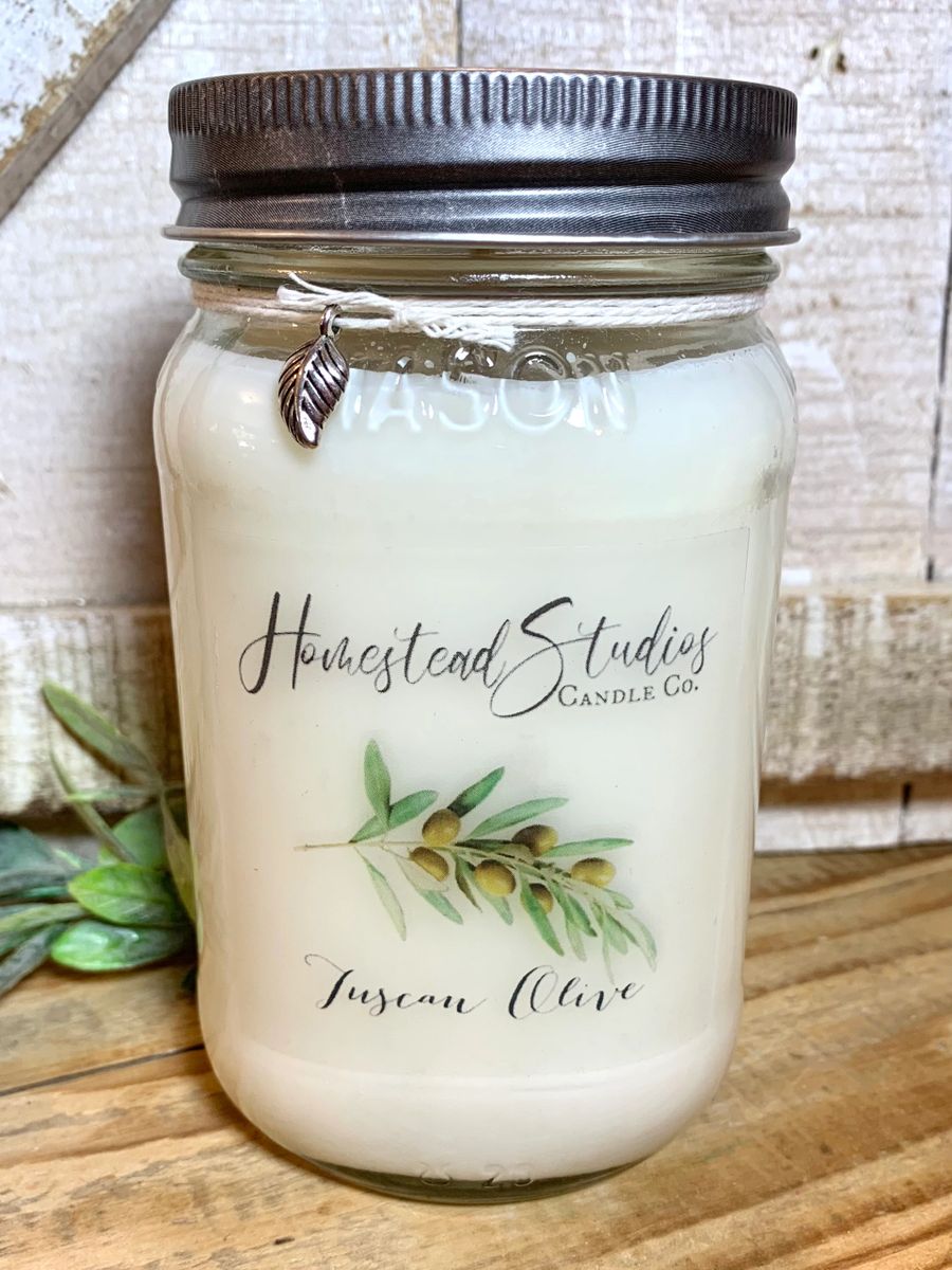 Tuscan Olive Jar Candle