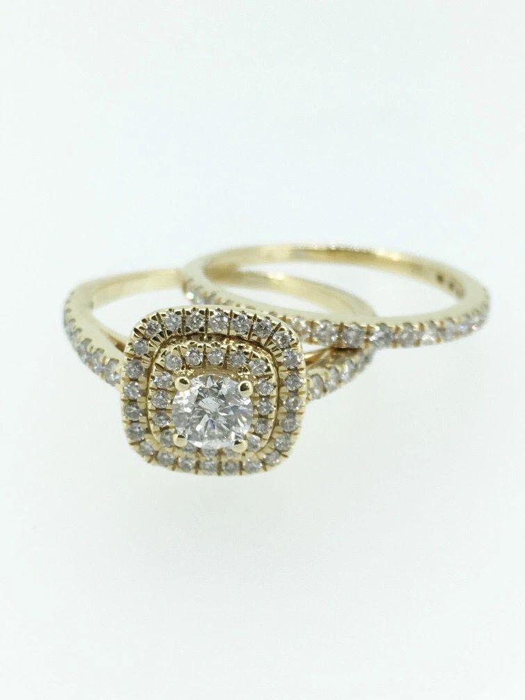Double Halo Diamond Engagement Ring (SKU: 10-12630)