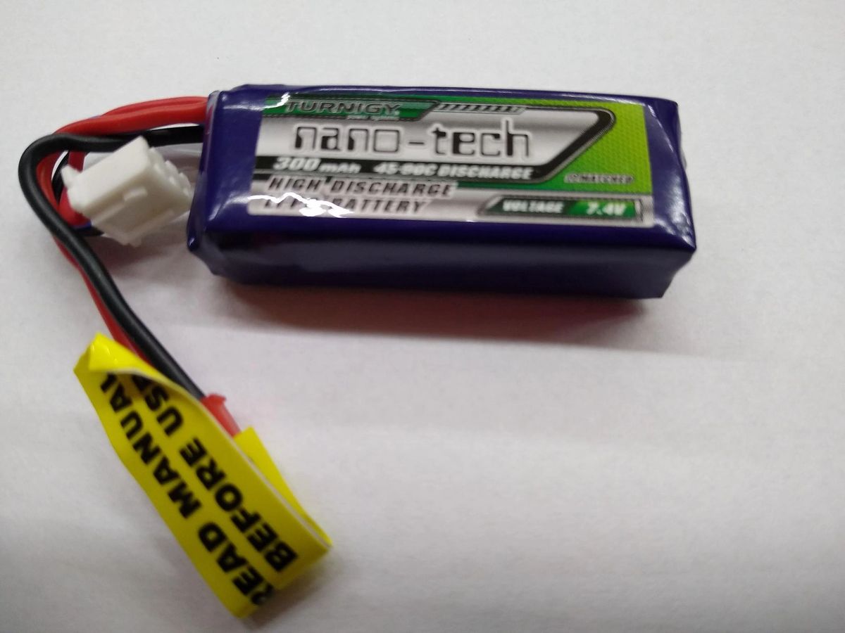 Turnigy Nano-Tech Plus 300mAh 2S 70C Lipo Pack Battery