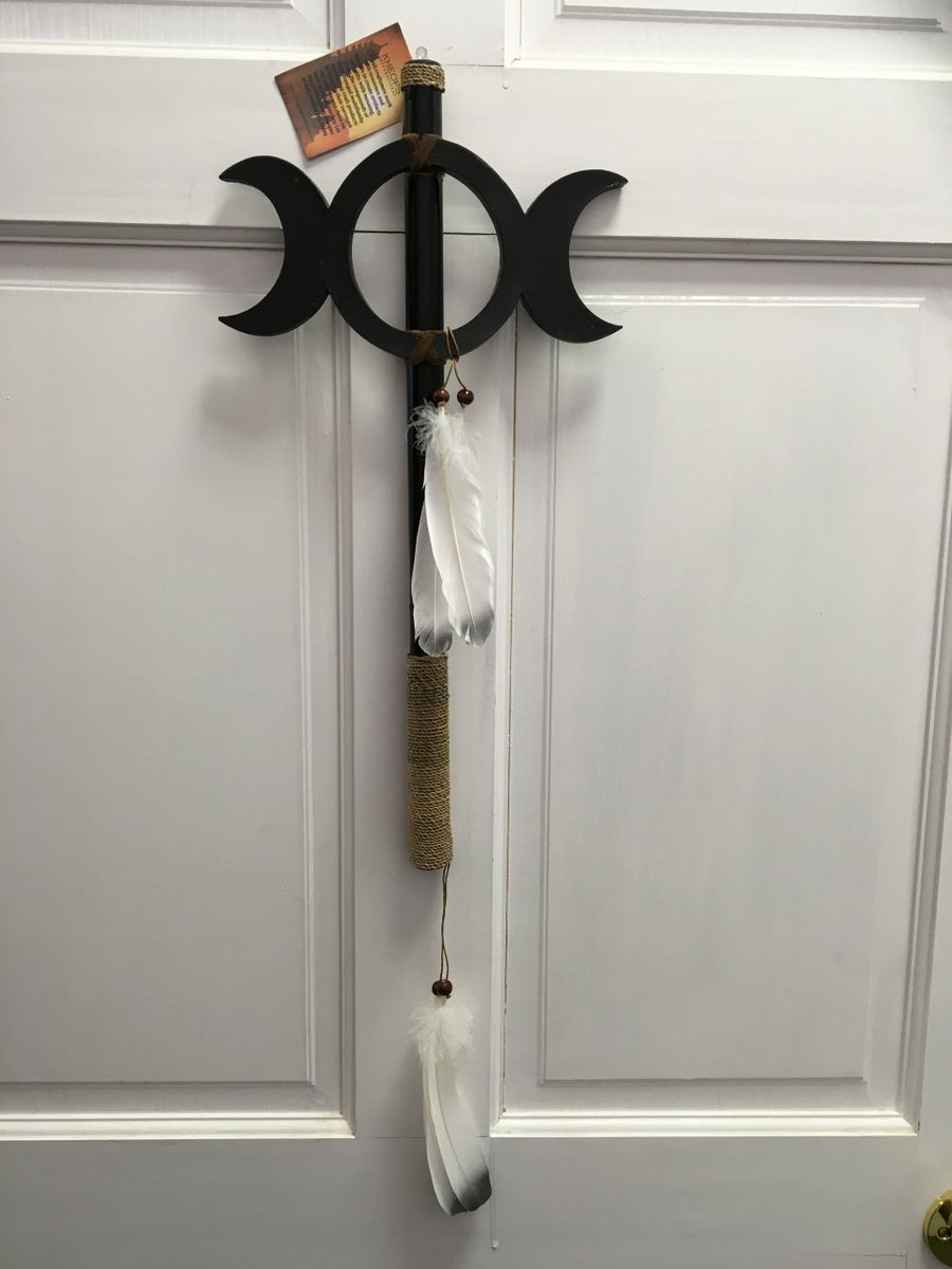 Triple Moon Ceremonial Stick