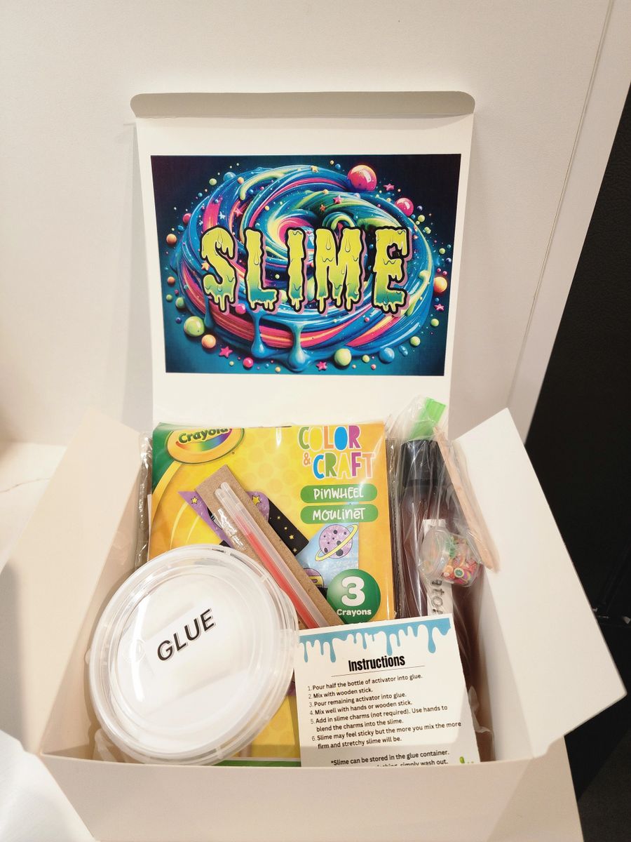 DIY Slime Kit, kids party box, birthday party favor, Slime Kit, diy ...