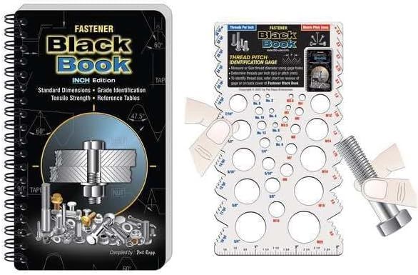 FASTENER Black Book - Handbook Size with FREE Thread Identification Gauge