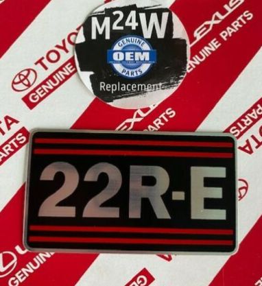 TOYOTA Pickup Truck Celica 22R-E Valve Sticker / Decal 22RE OEM (NEW!)