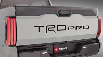 Genuine Toyota Tundra TRD PRO Tailgate Lettering Inlays (Matte Black ...