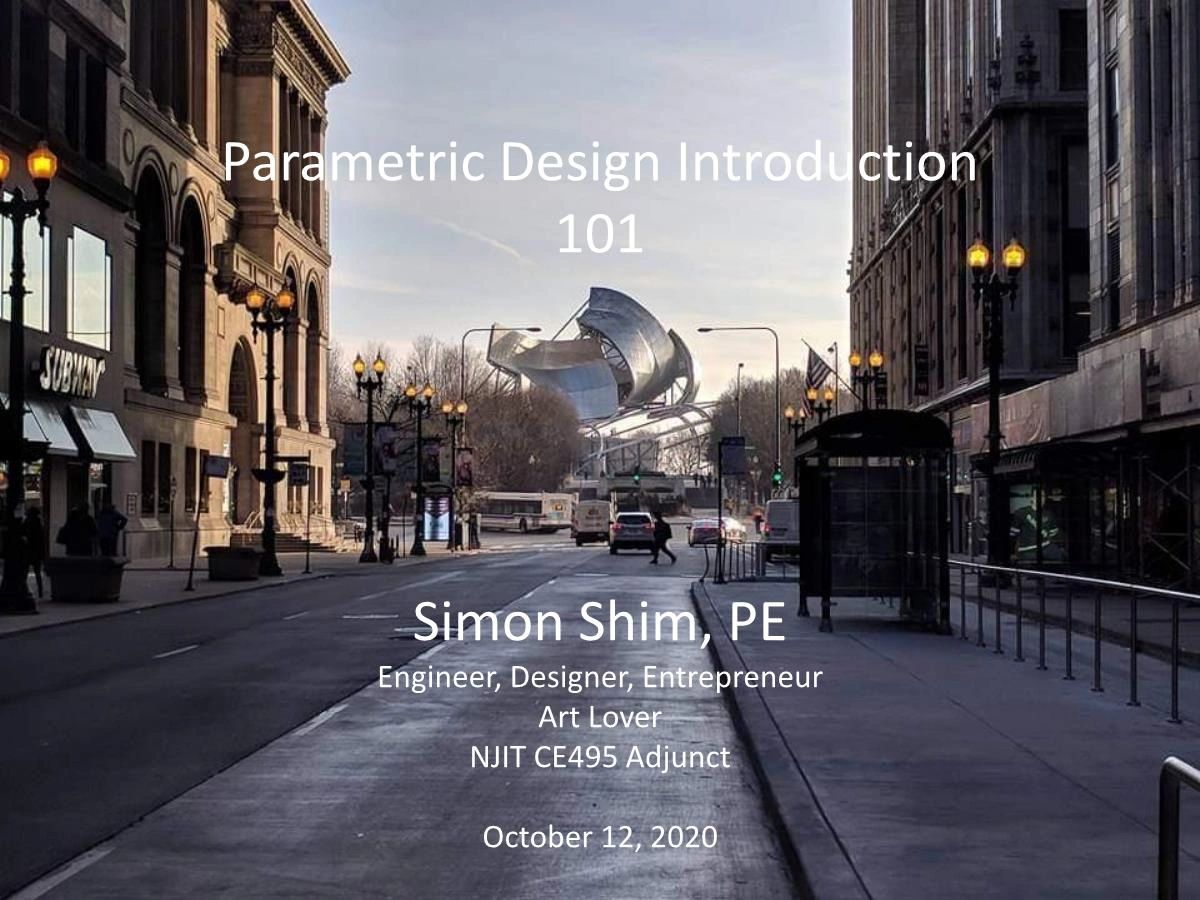 Grasshopper Introduction 101 to NJIT Arch students