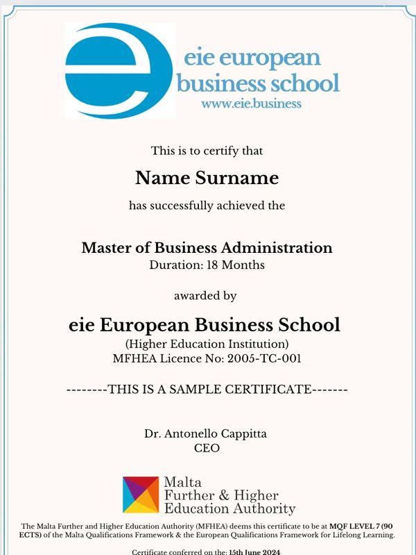 eie European Business School