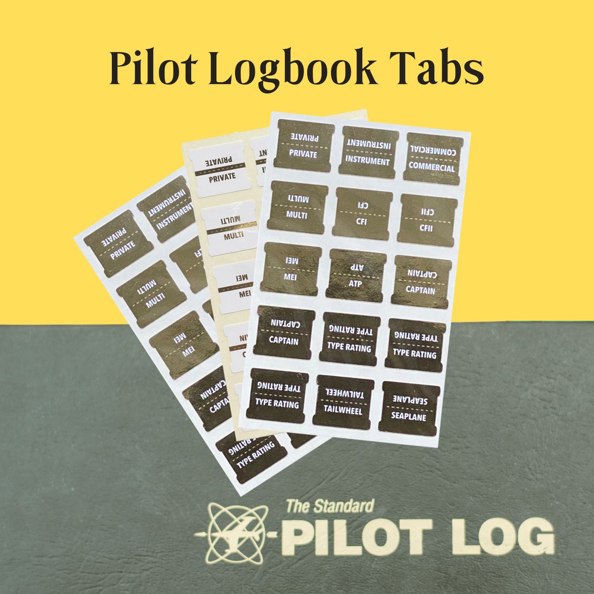 Pilot Logbook Tabs