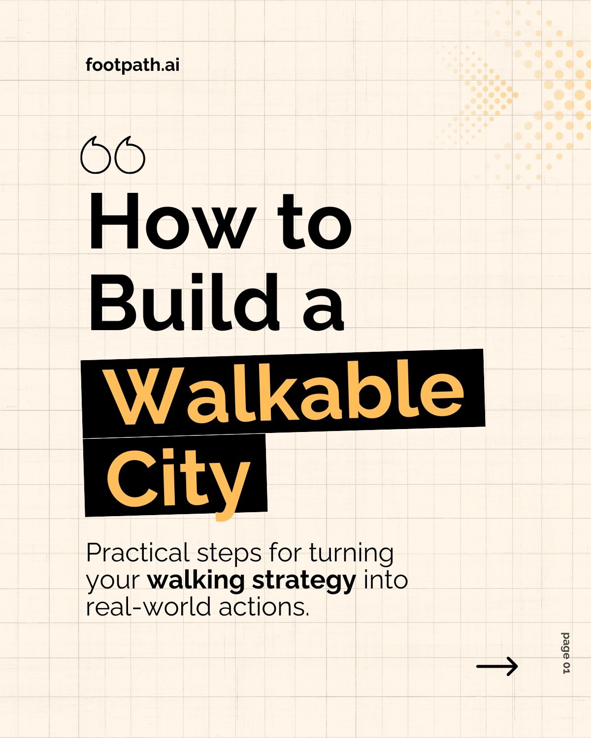 How to build a walkable city: Turning strategy into action