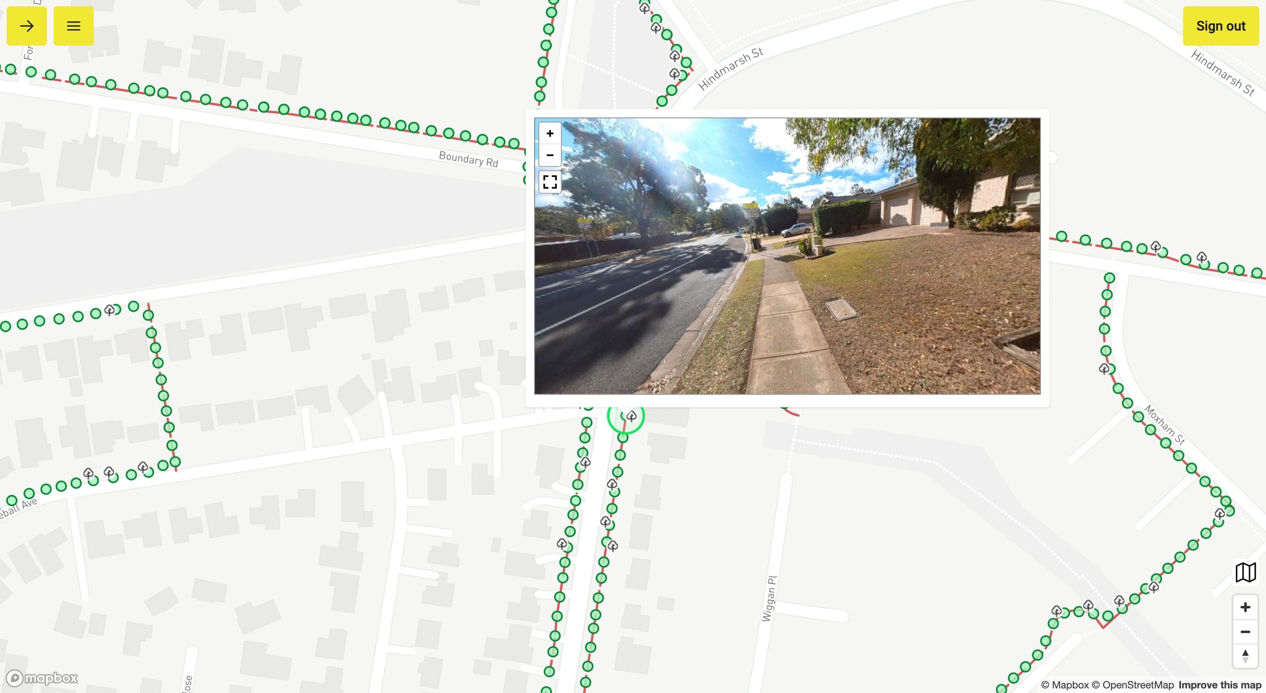 5,500+ footpath view imagery and map data from Cranebrook, NSW