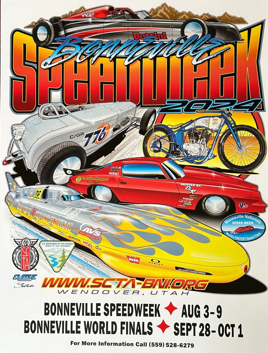 2024 Speed Week Event Poster - SHIPS TO USA ONLY