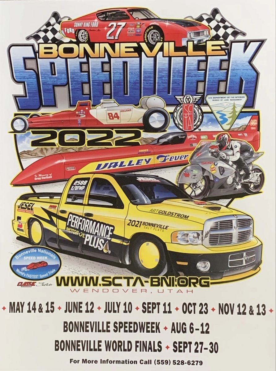 2022 Speed Week Event Poster - SHIPS TO USA ONLY