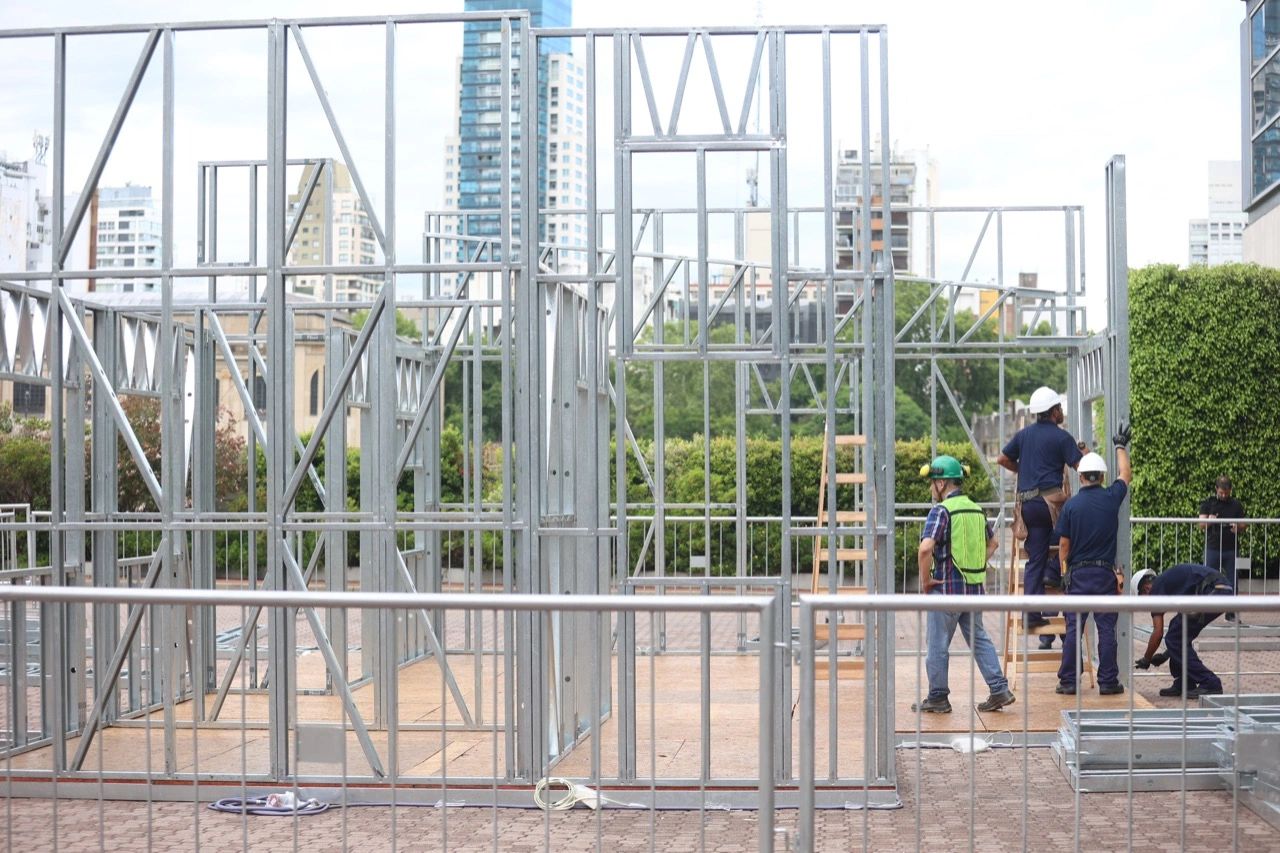 Desafío en acero: una casa de Steel Framing en 4 horas
