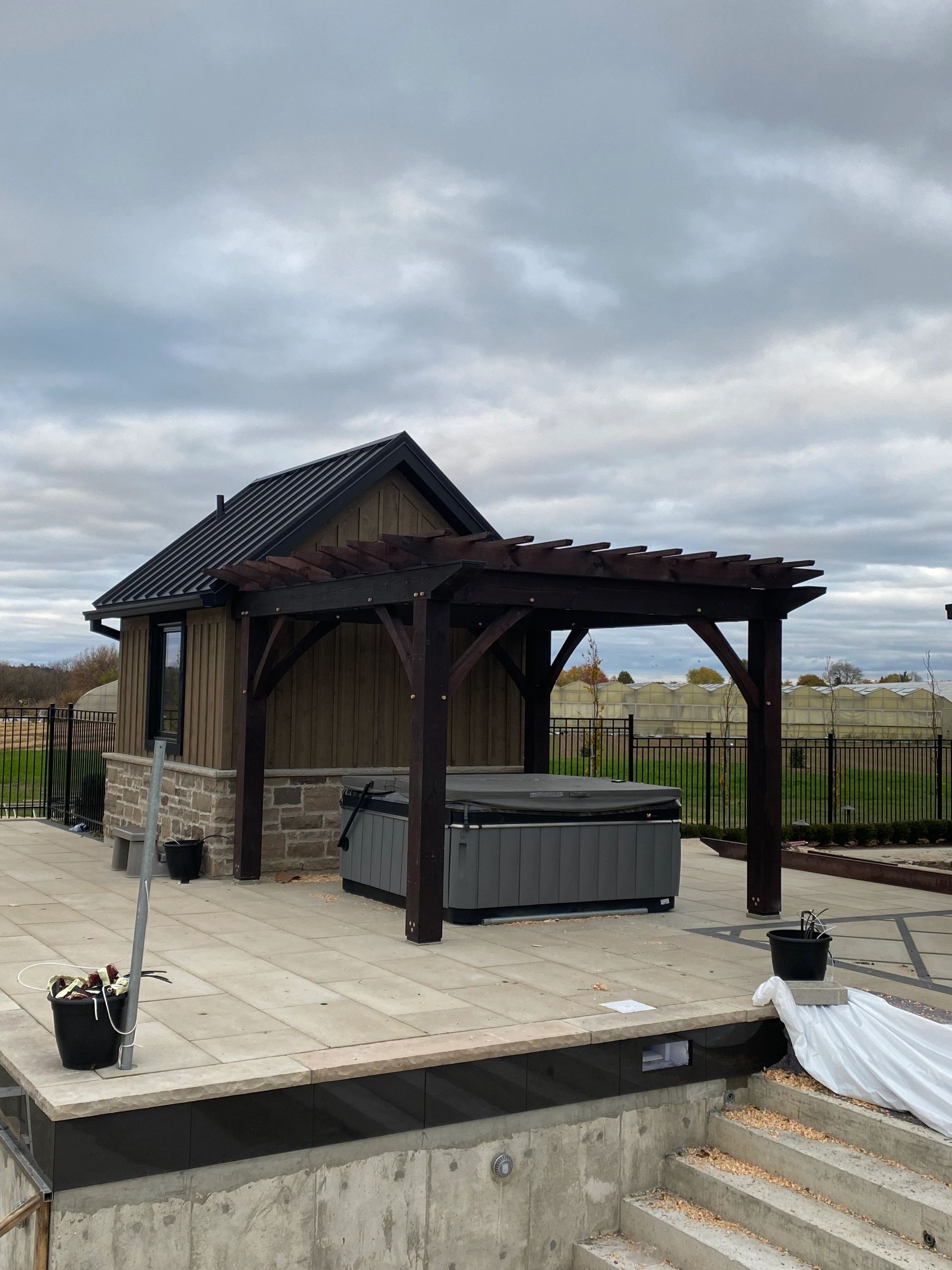 Timber Frame Pergola in Niagara