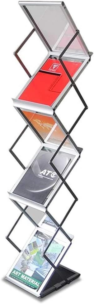 A4 Folding Brochure Display Stand with 6 display Section