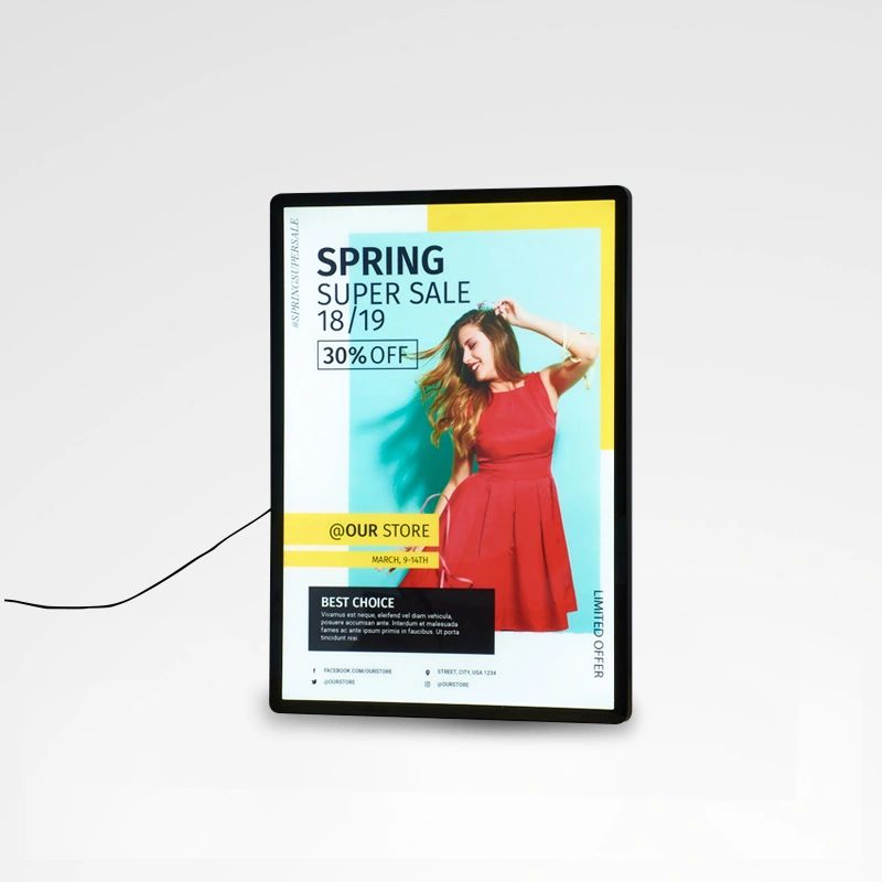 Linno® A1 A2 A3 A4 Slim LED Illuminated Wall Mounted Frame Poster ...