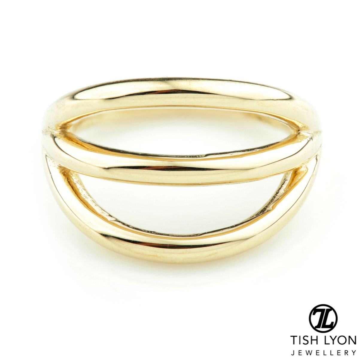 14ct Triple Hinge Ring
